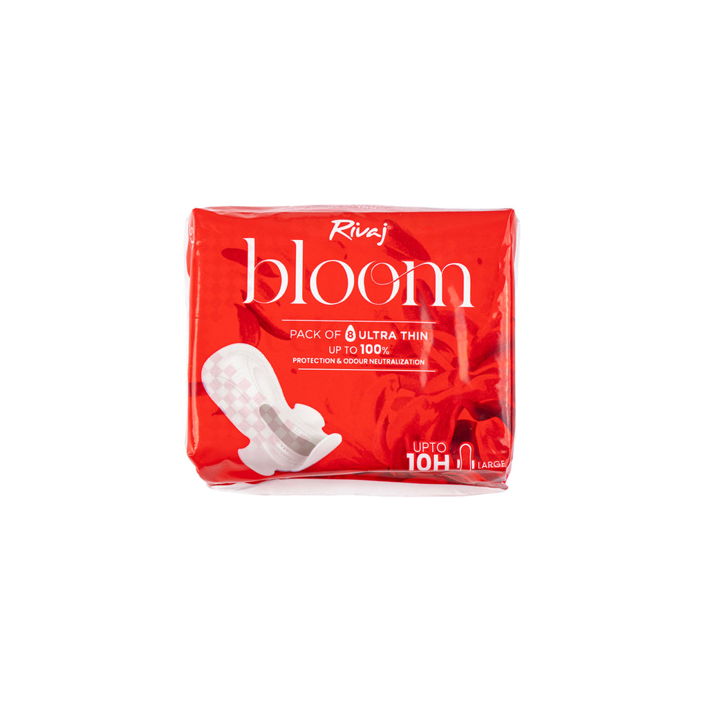 Ultra Thin Bloom Sanitary Pads 8 PCS - Large – Rivaj